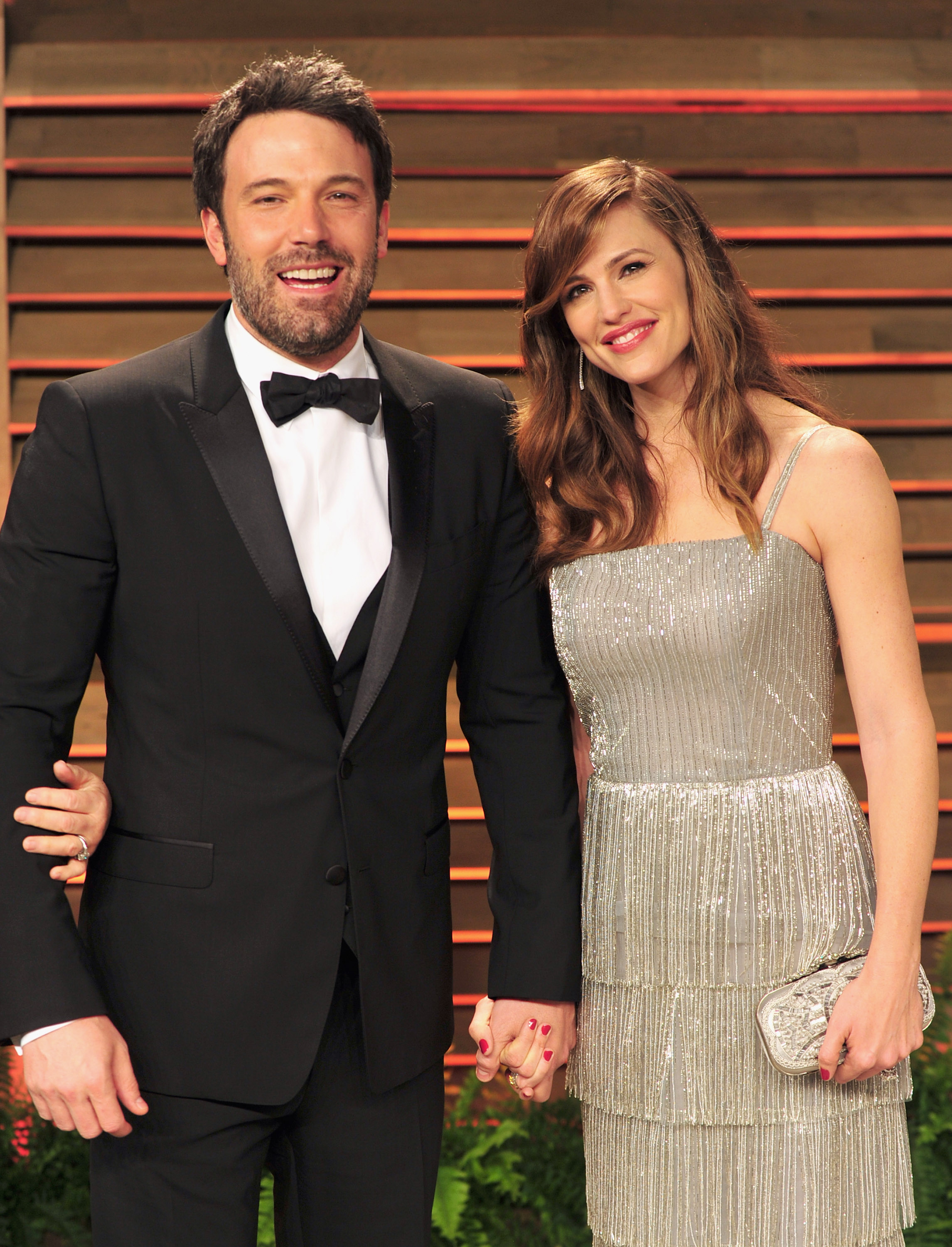 Exes Ben Affleck and Jennifer Garner match in blue in LA outing