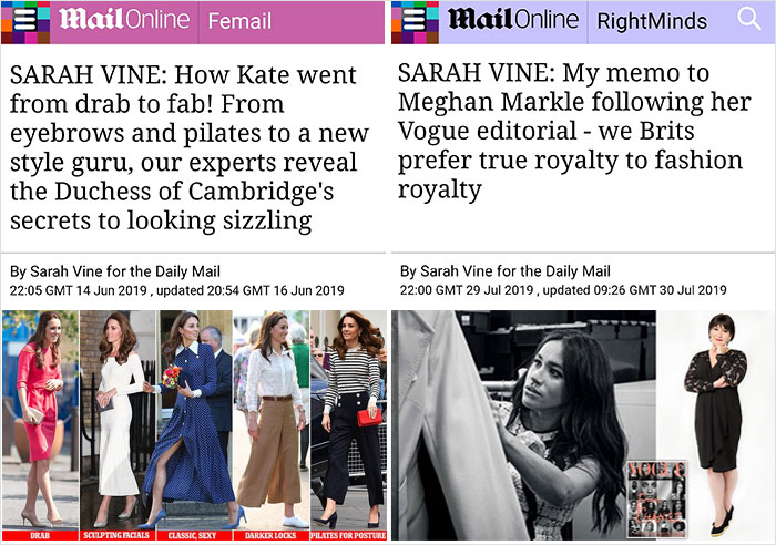 14 headlines show how British press treats Meghan Markle vs. Kate Middleton