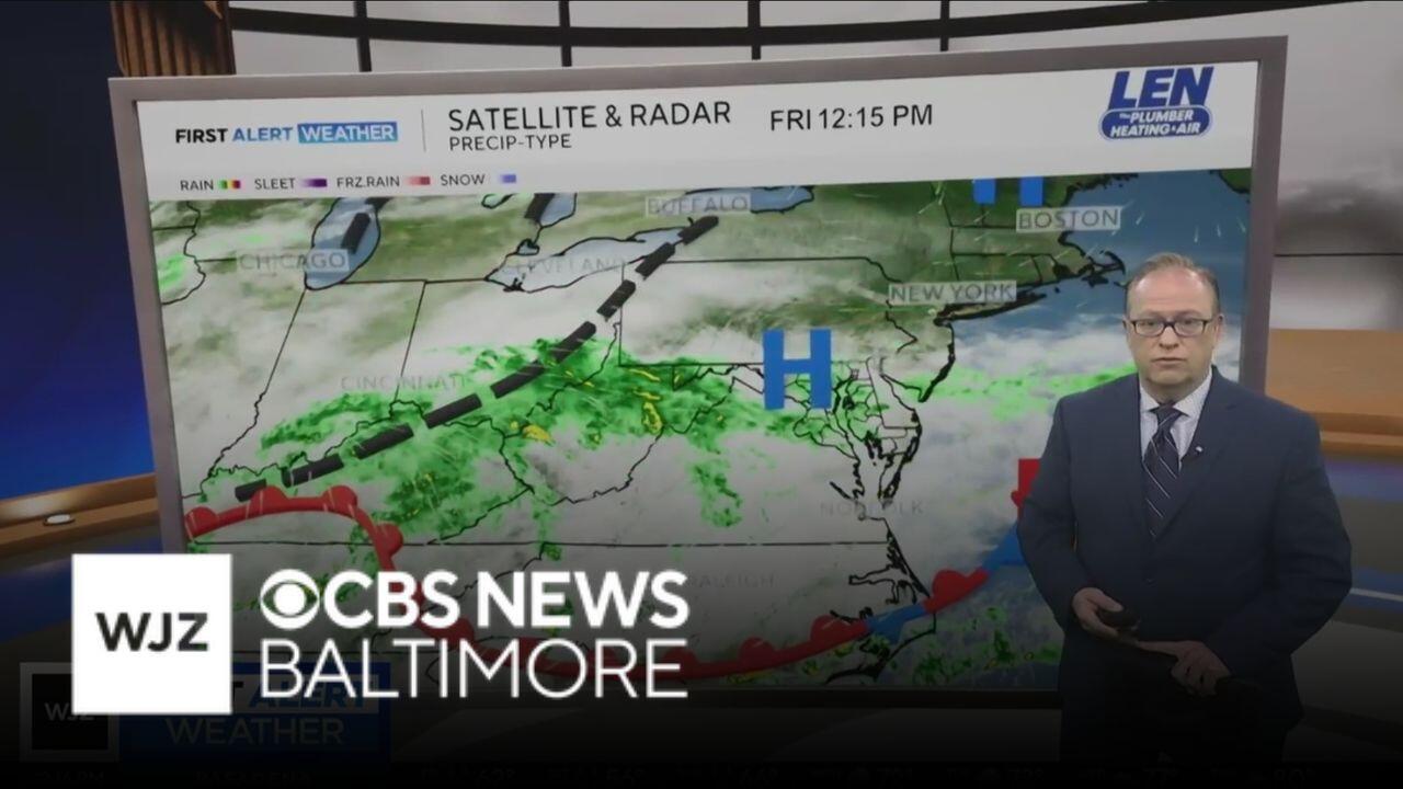 Rain and cooler temps across Maryland in Friday forecast
