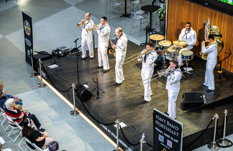 USS Harrisburg crew, brass band kick off city’s first Navy Week events
