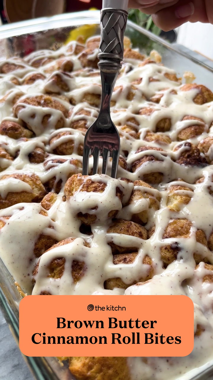 How to make brown butter cinnamon roll bites