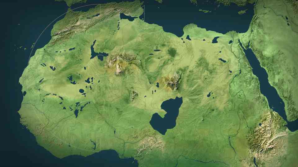 The Sahara Desert may be covering the ruins of Atlantis right now