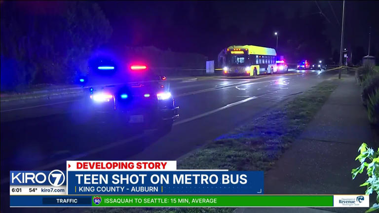 17-year-old shot on Metro bus in Auburn