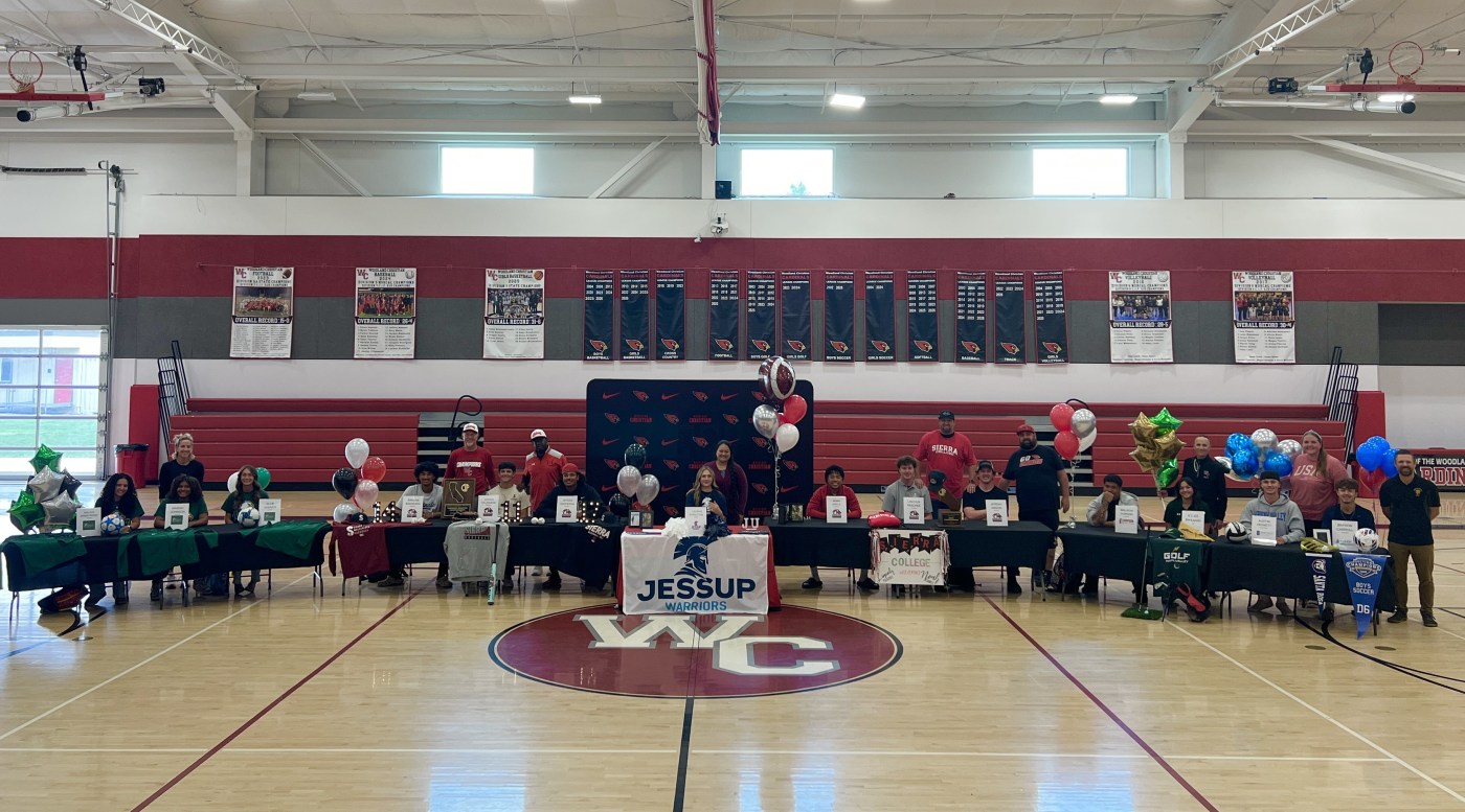 Woodland Christian High School holds College Athlete Recognition Day
