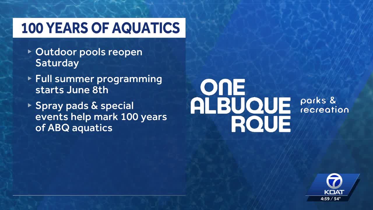 Albuquerque outdoor pools opening this weekend