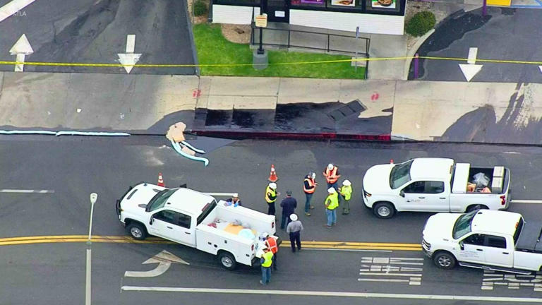 Broken pipeline spills crude oil into LA River in East Los Angeles