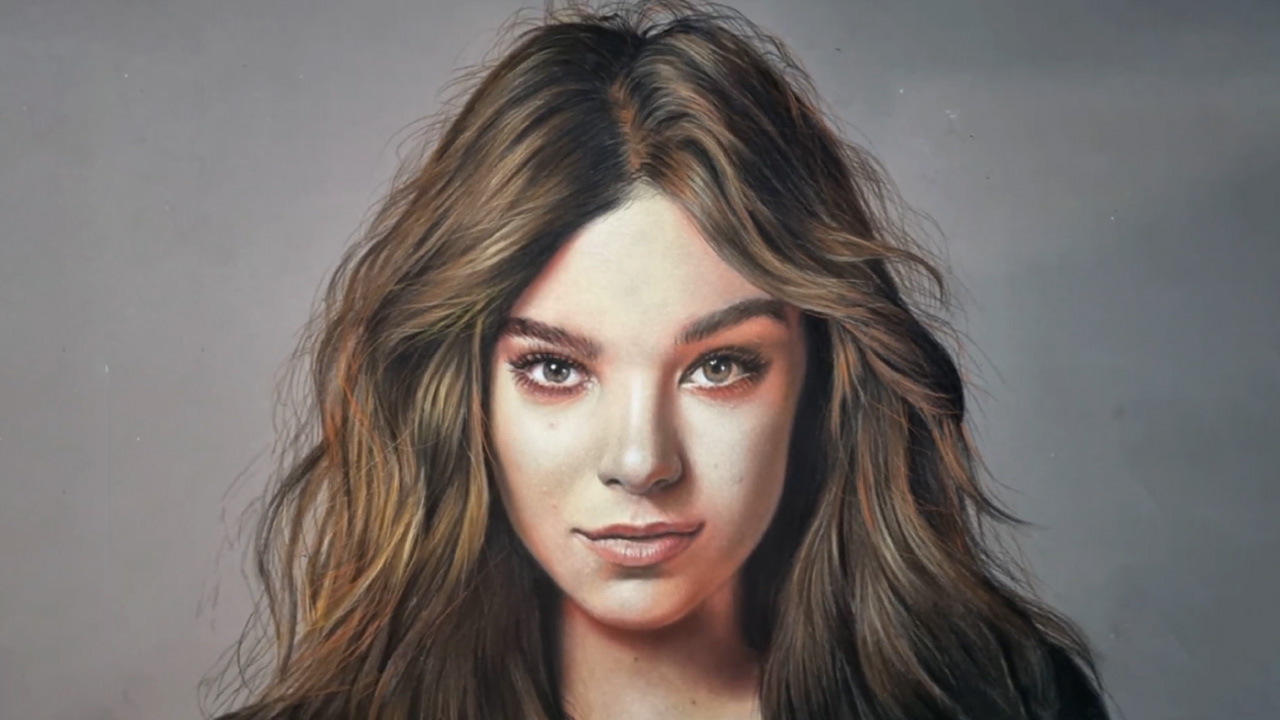 Realistic Portrait Kate Bishop from Marvel Featuring Hailee Steinfeld