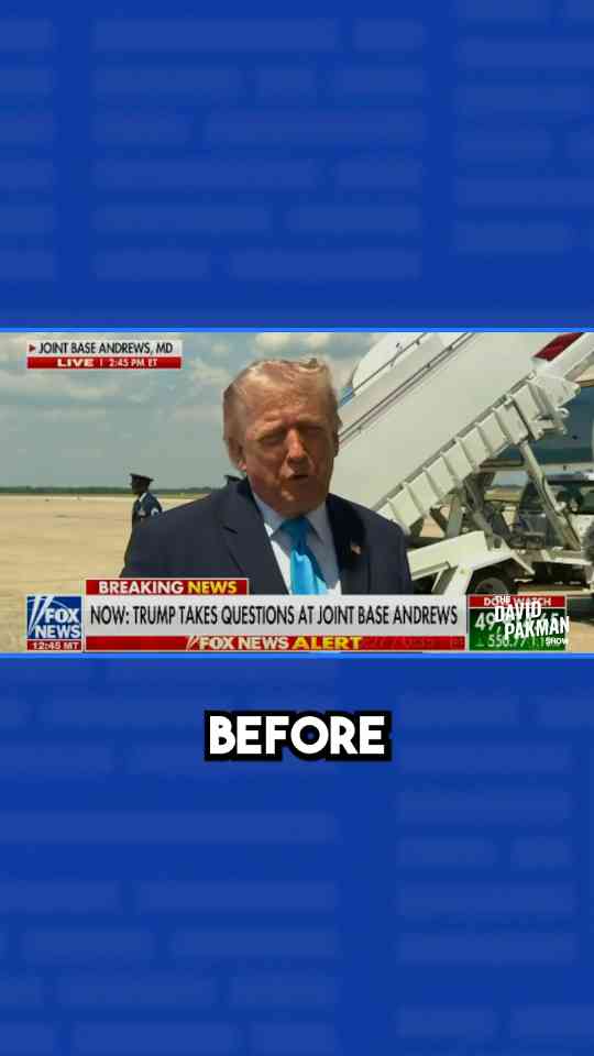 Trump hears AI concerns and changes the subject #shorts