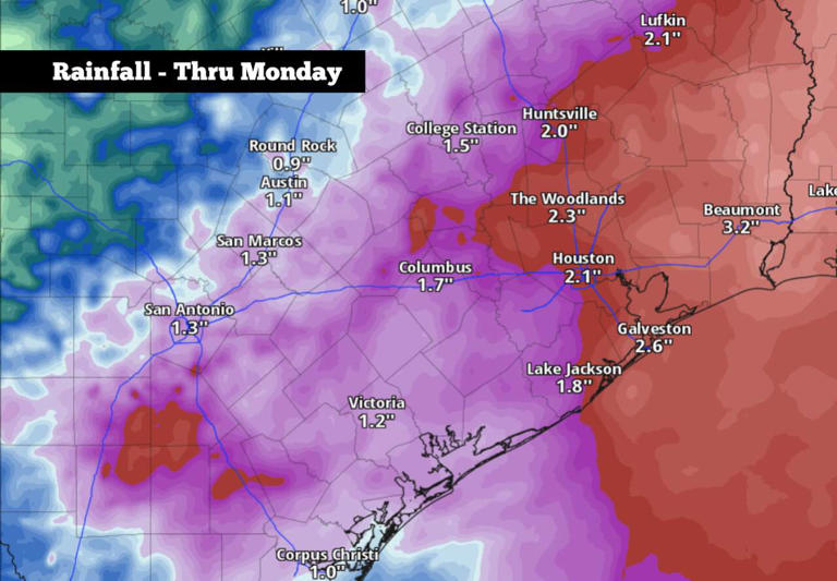 After a dry Friday, flooding rain is set to return to South Texas this ...