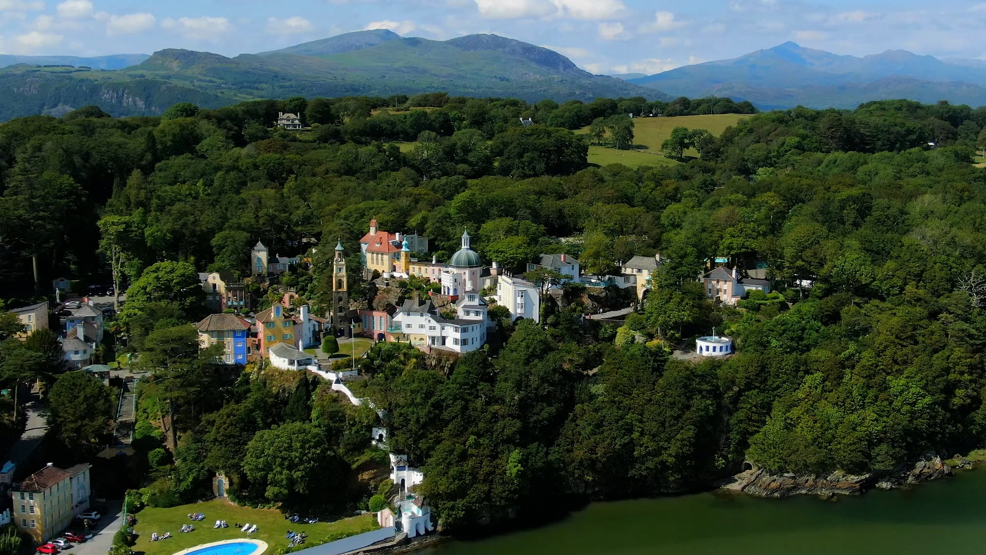 A drone's eye view: Portmeirion's fairy-tale charm revealed - Worldwide