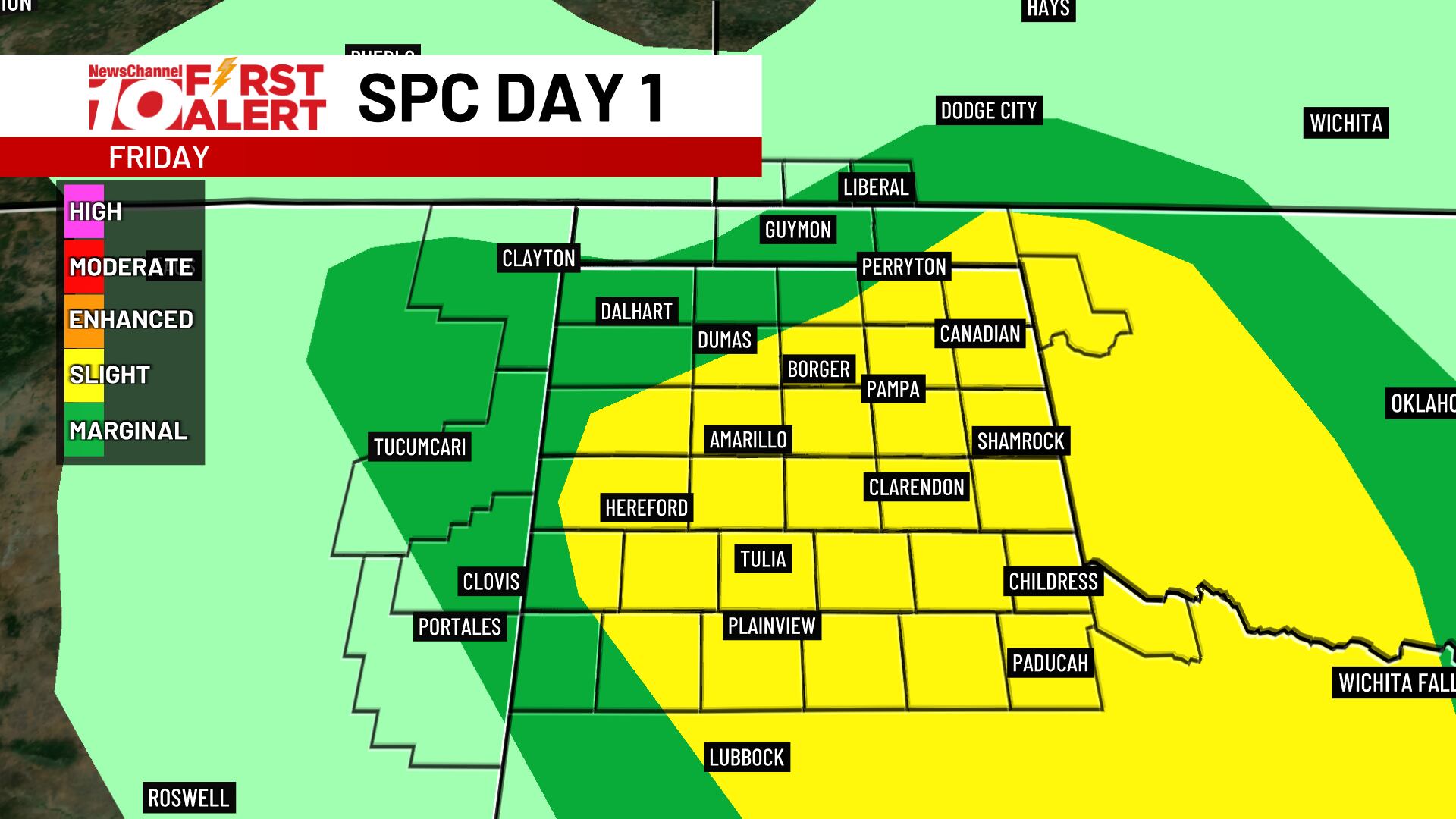 First alert: Severe thunderstorms possible this evening
