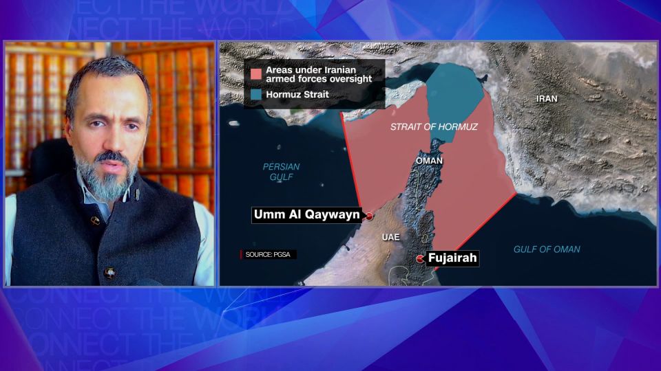 Iran is asserting its control over the Strait of Hormuz with a new map