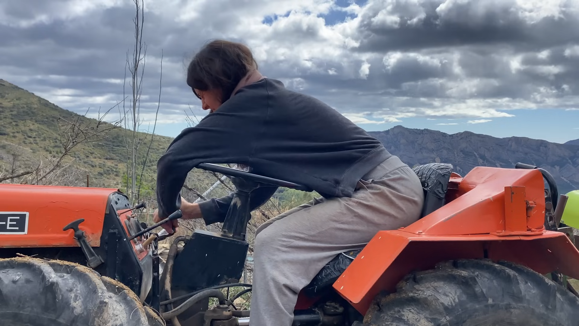 Emilia welding a gate