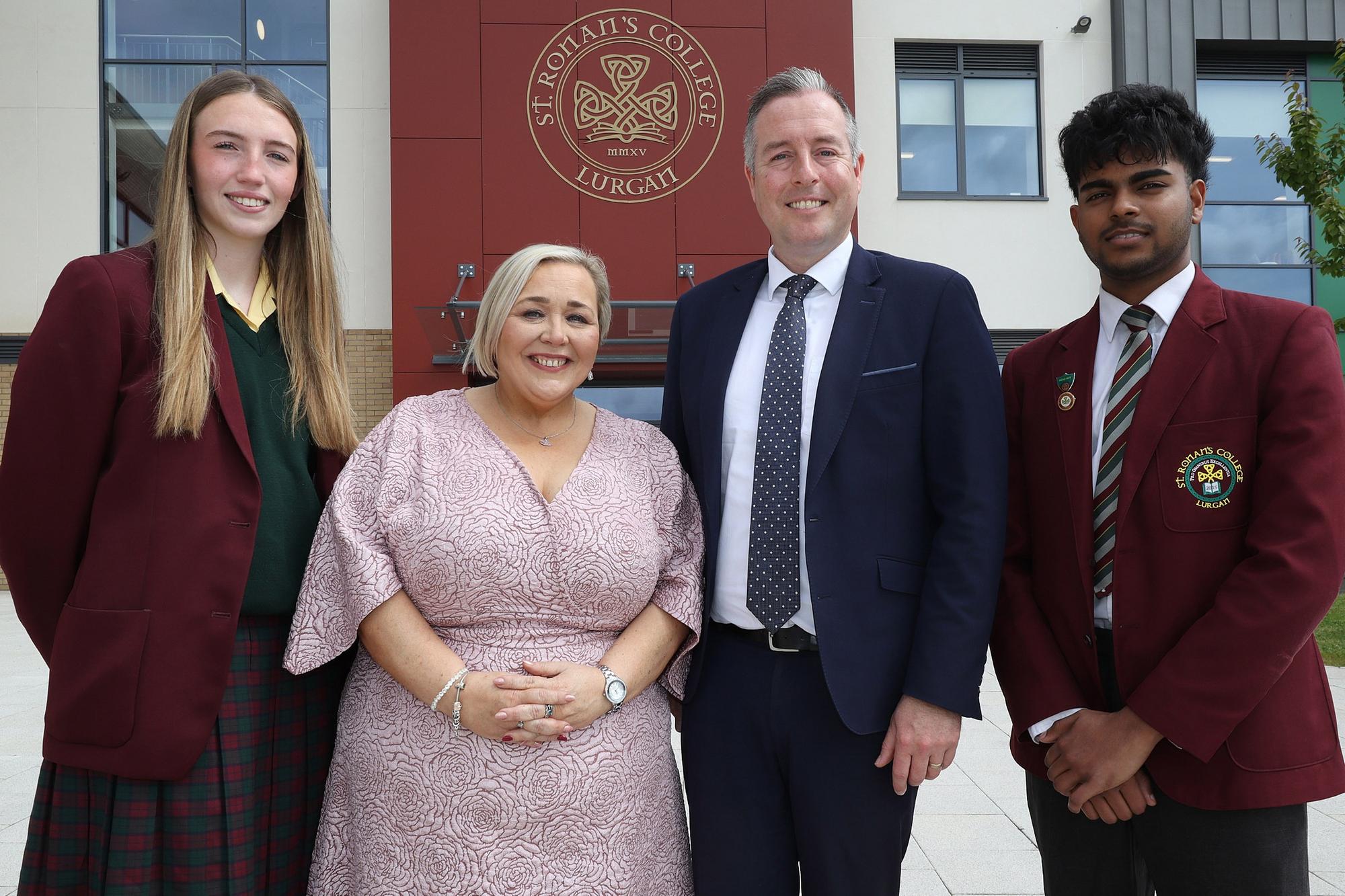 Education Minister Paul Givan hails official opening of £56m St Ronan’s ...