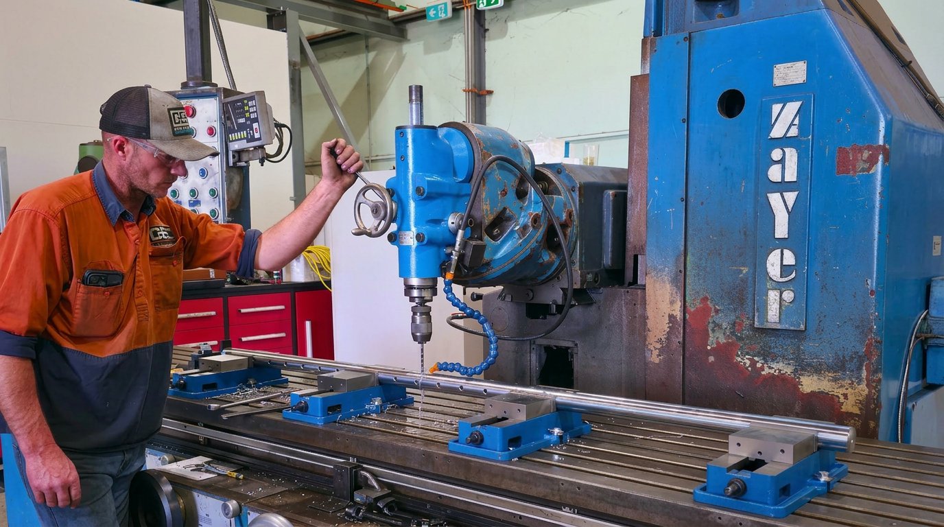 Precision machining on a 2-metre bar