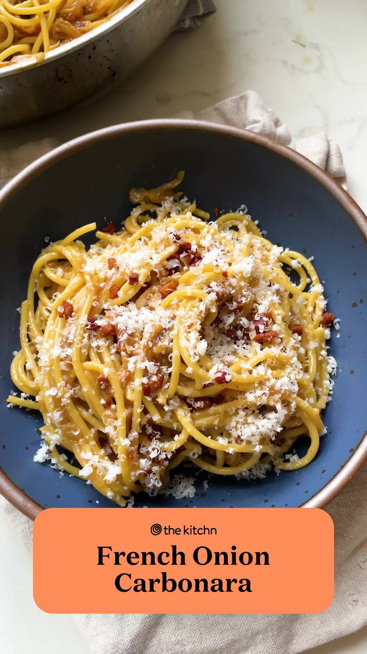 How to make French onion carbonara