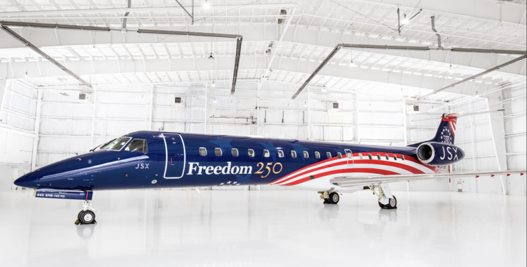 Transportation Secretary Sean Duffy debuts America 250 jet