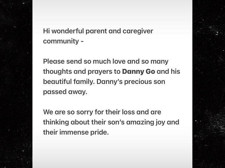 Ms. Rachel asks followers to send Danny Go love after his son's death
