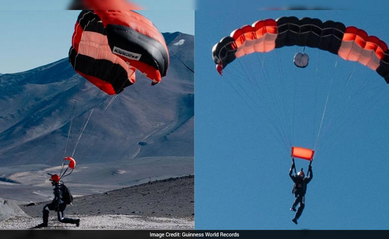 Thailand man sets world record after landing on world's highest active ...