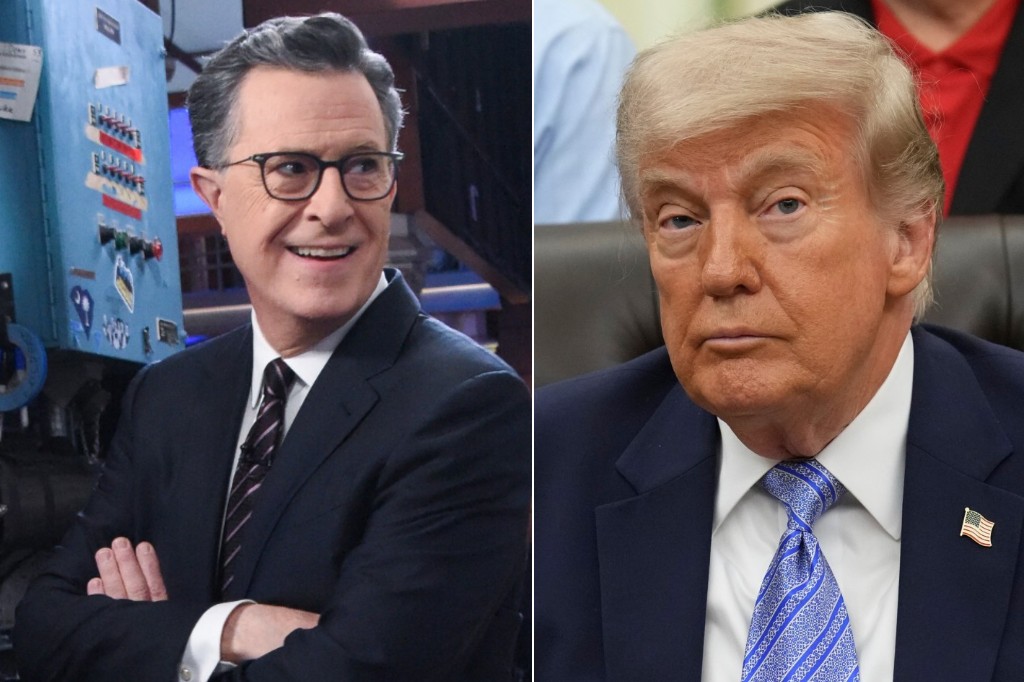 Trump calls Stephen Colbert 'no talent' as he signs off final 'Late Show'