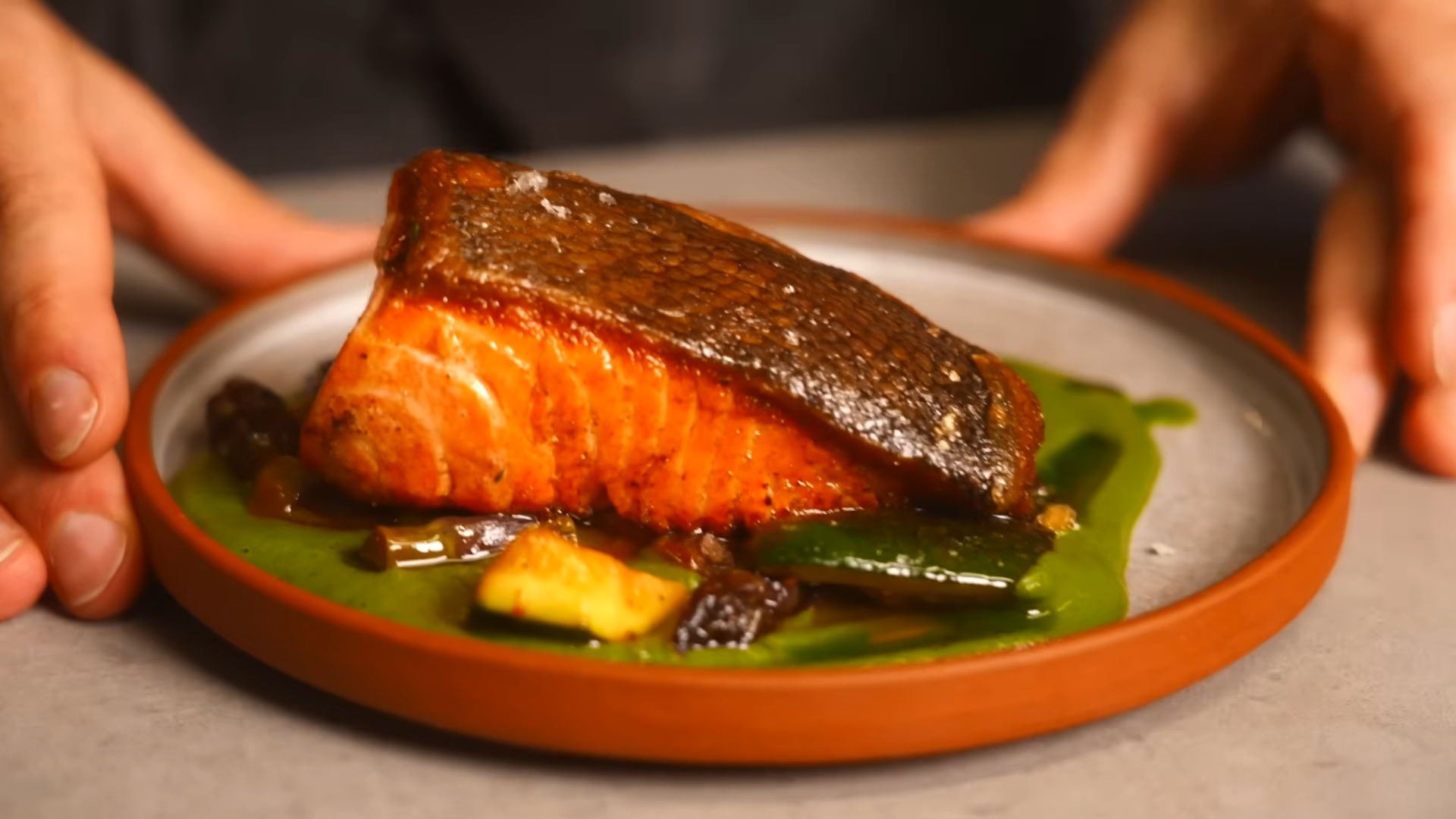 Simple salmon recipe with big flavor and fresh sauce