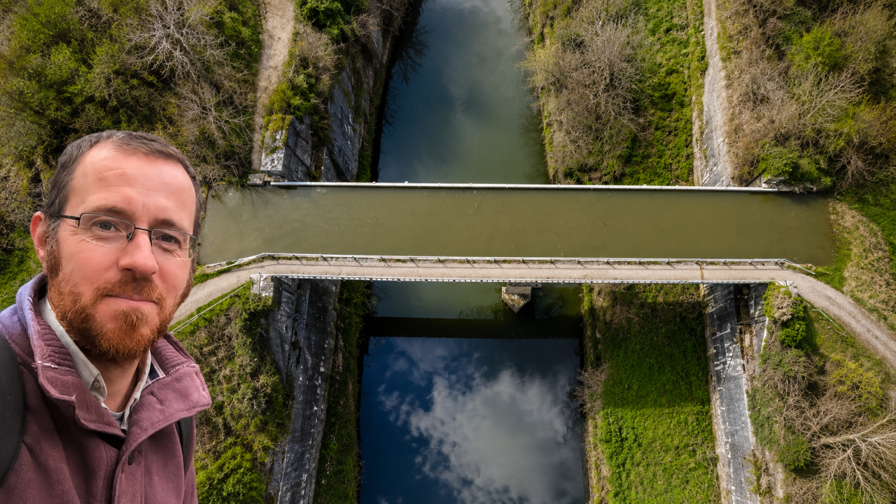 The Grand Union Canal's iron trunk aqueduct, abandoned locks and a 200 ...