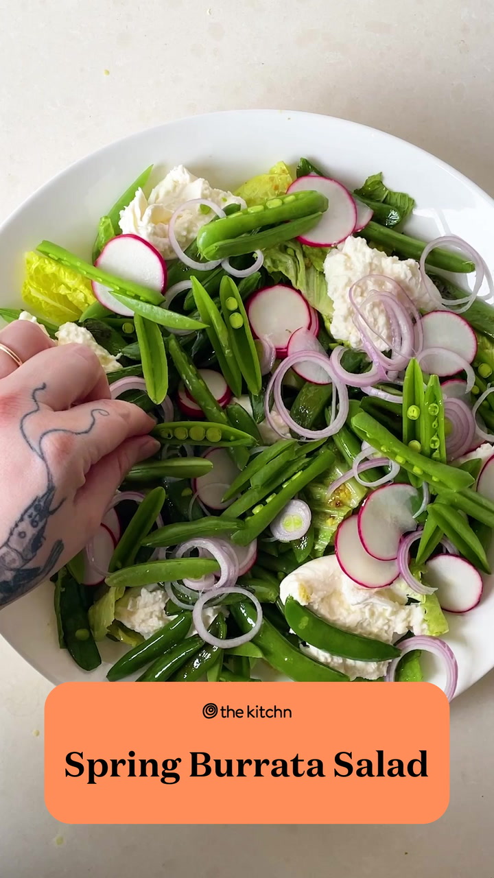 How to make a spring burrata salad