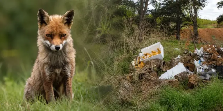 Dead fox found with can trapped in its mouth