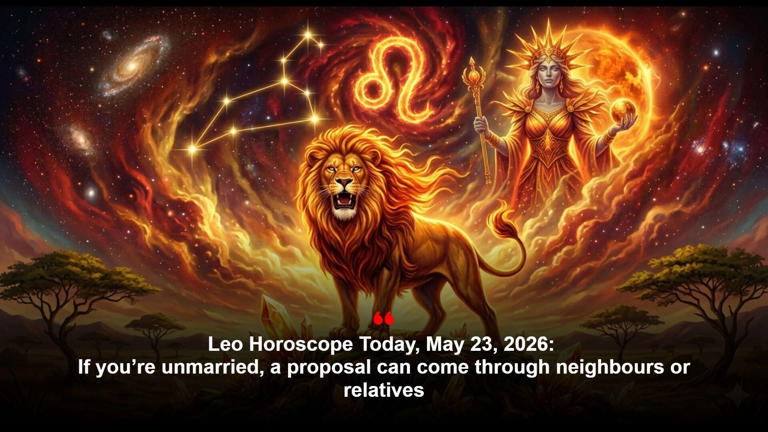 Leo horoscope today, May 23, 2026: If you’re unmarried, a proposal can ...