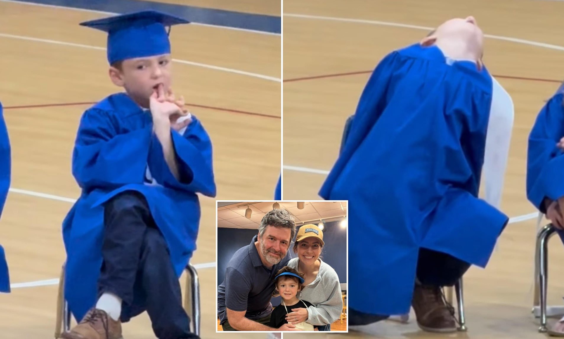 Kindergartener goes viral for yawning, fidgeting in boredom during his ...