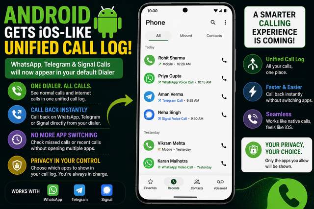 Android to get iPhone-like unified calling feature: WhatsApp and ...