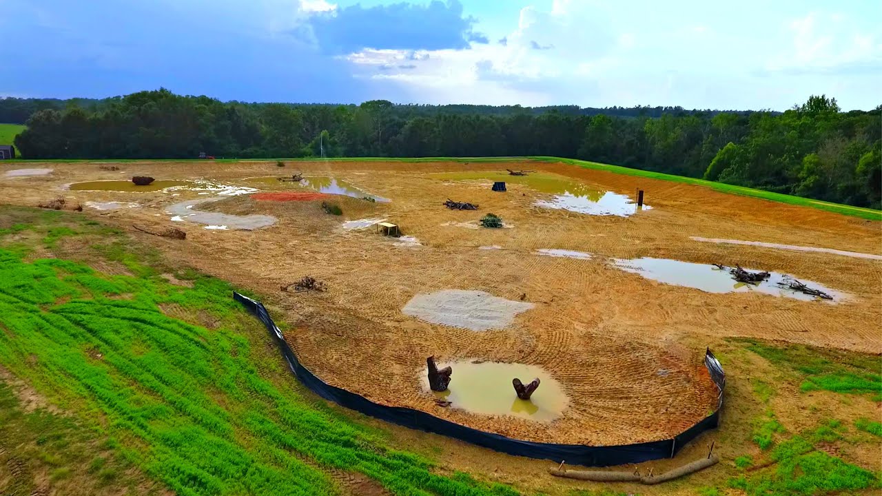 Building a 5 acre pond! (Filling it with water)