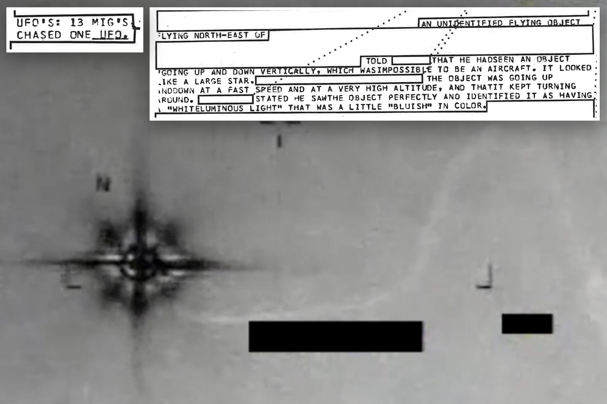 Newly released secret government files detail UFO encounter with 13 ...