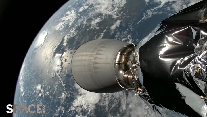 Incredible time-lapse of Earth captured by SpaceX's Falcon 9 second stage
