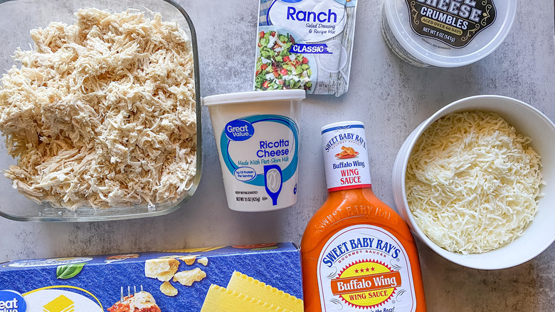 Buffalo chicken lasagna recipe