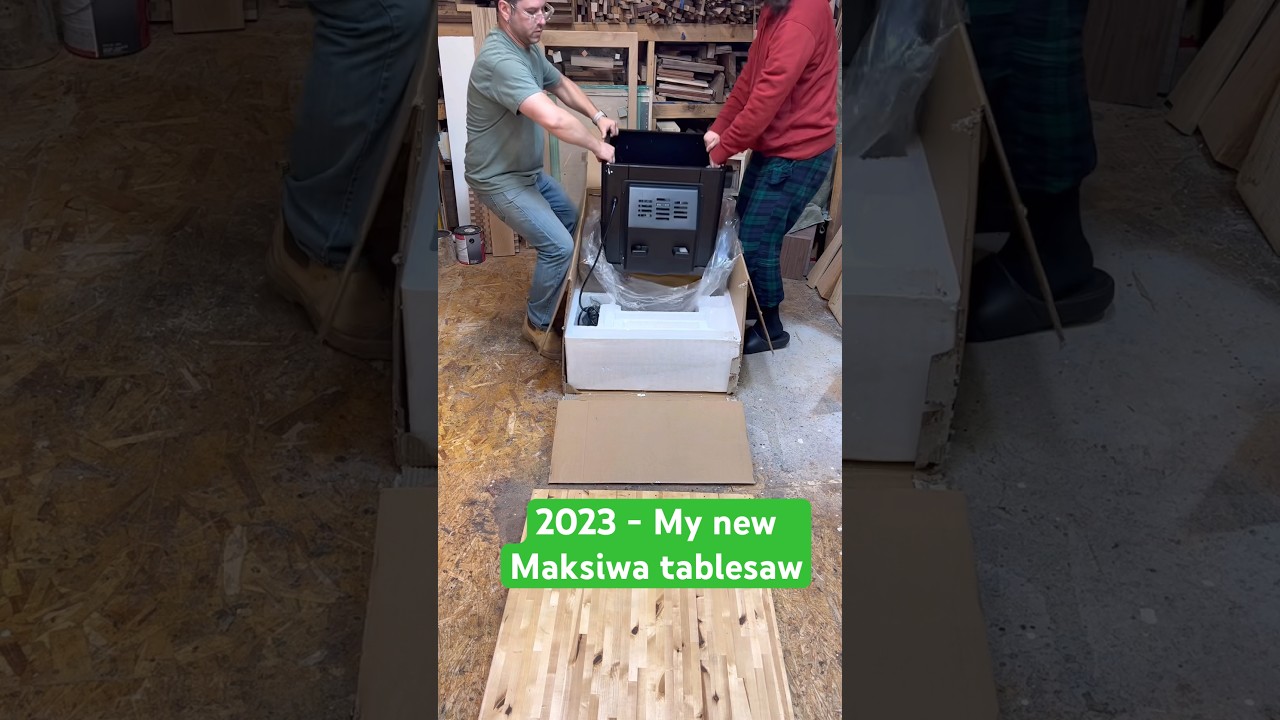Maksiwa table saw assembly and first thoughts #woodworking #tools #workshop