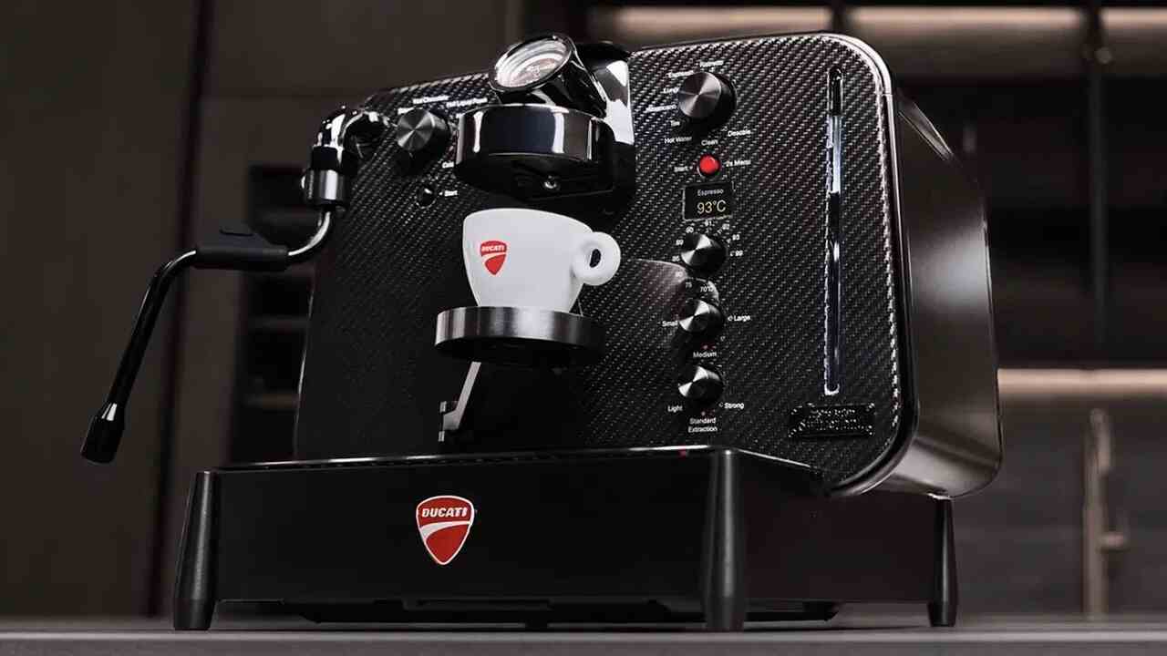 Ducati launches carbon-fiber espresso machine for US$3,000