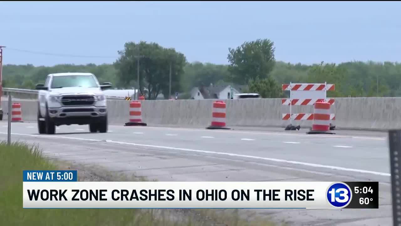 Work zone crashes on the rise in Ohio