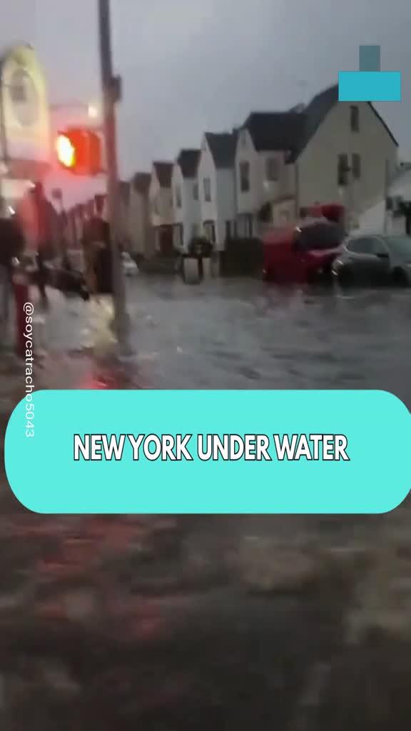Flash floods swallow cars in New York