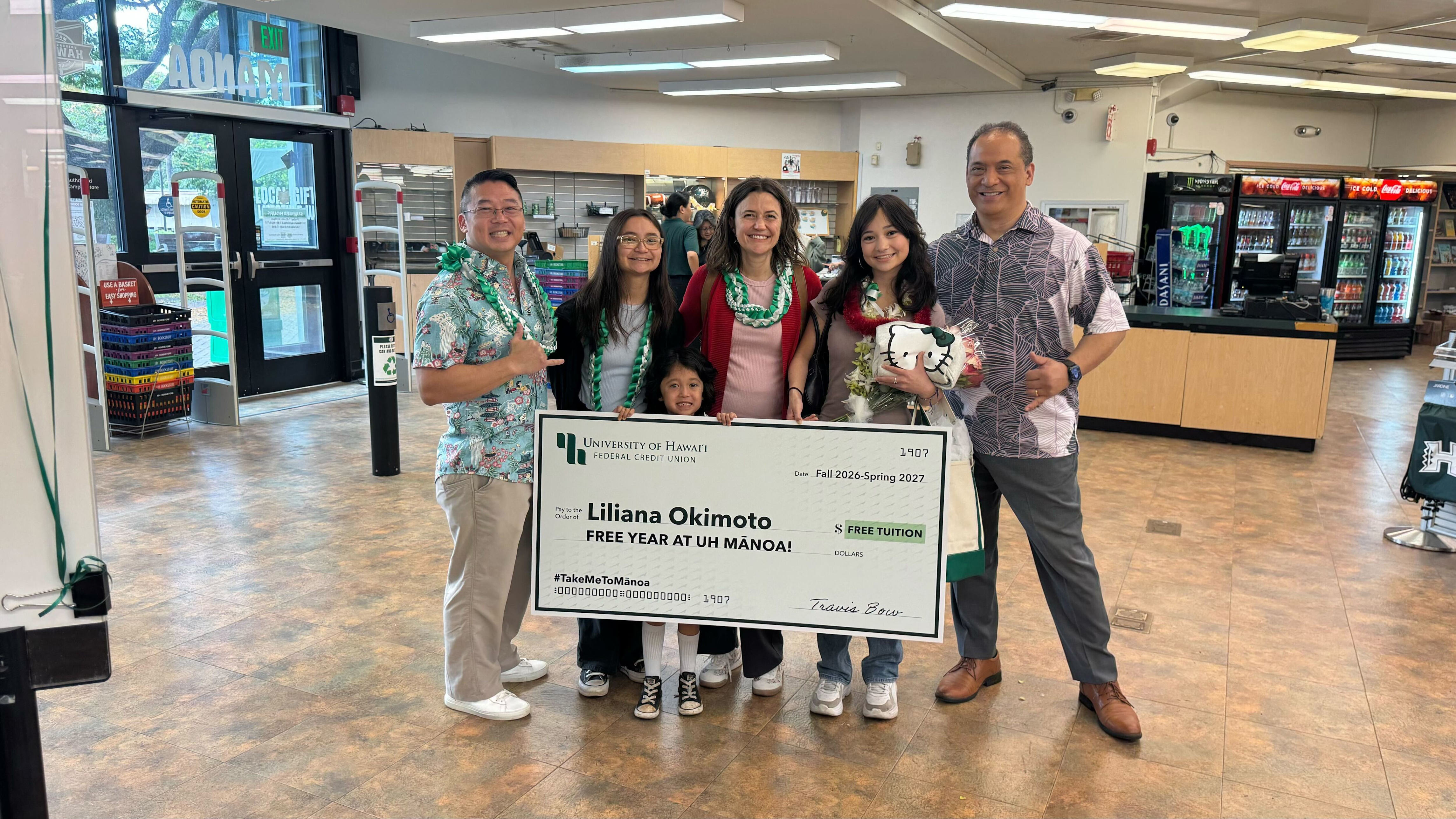 'Take me to Manoa' winner surprised with free year of tuition at UH