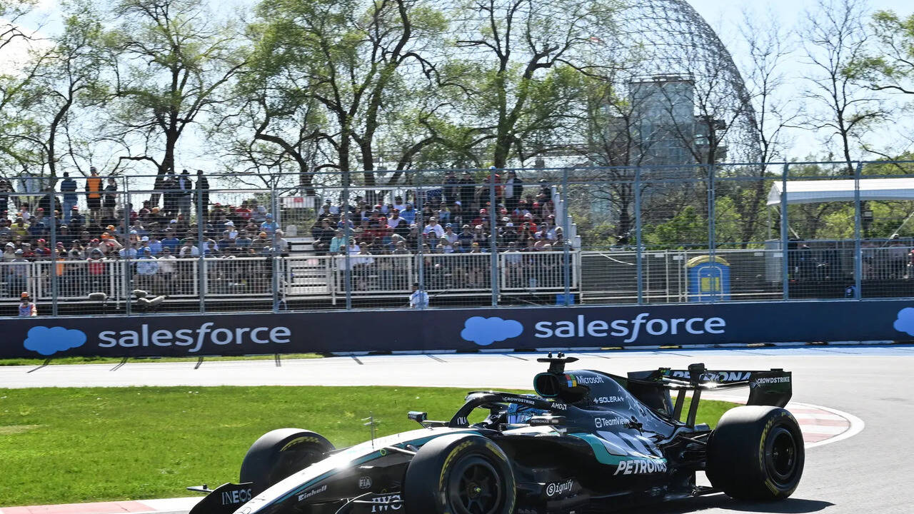 George Russell secures pole position for sprint race at Canadian Grand Prix