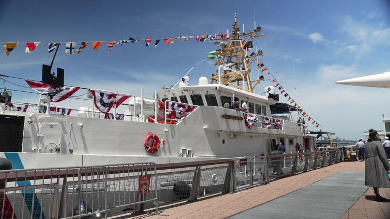 US Coast Guard cutter Vincent Danz commissioned in NYC in tribute to 9/ ...