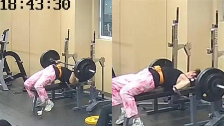 Hombre es aplastado por barra con pesas en gimnasio; nadie lo ayudó