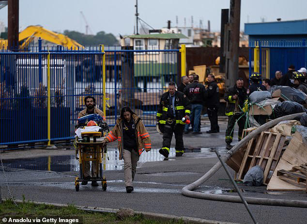 Explosion at NYC shipyard leaves one dead and 37 injured after workers ...