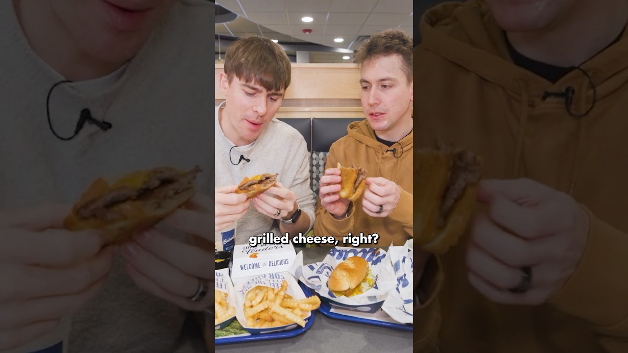 Two Brits try Culver's patty melt!