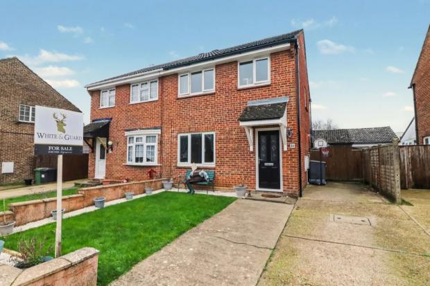 Three-bed semi-detached home in Hedge End for sale for £340,000