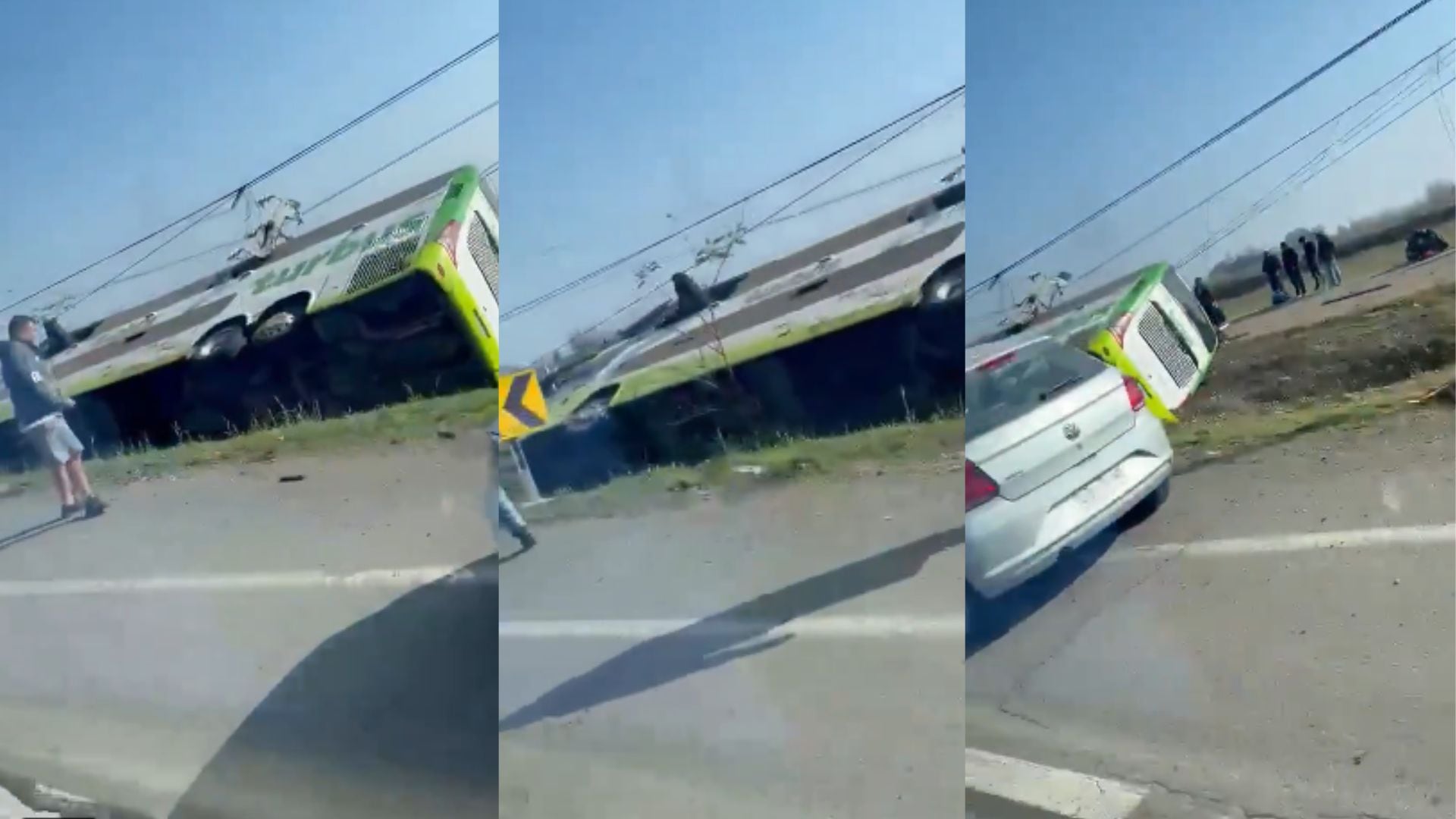 Accidente en la Ruta 5 Sur: Bus de dos pisos vuelca en Teno dejando ...
