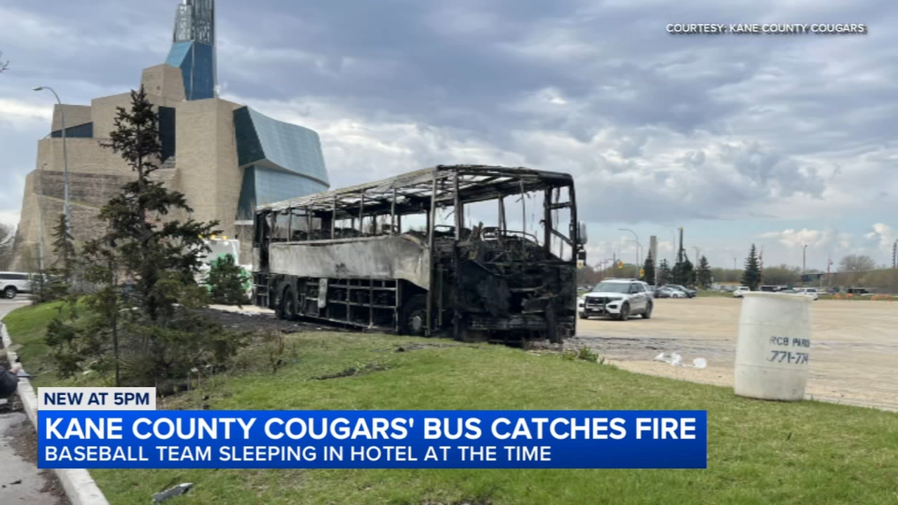 Kane County Cougars' bus destroyed in fire set by 15-year-old girl in ...