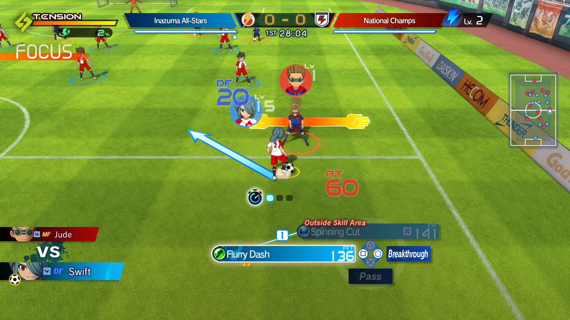 Inazuma Eleven INA-DAI stream focuses on 2 games