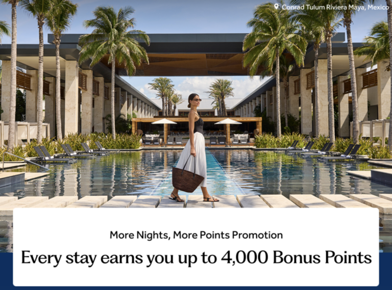 New Hilton Honors promotion: Earn up to 4,000 bonus points per stay ...